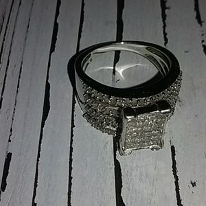 Jewelry | Diamond Ring Sj 925 Sterling Silver | Poshmark